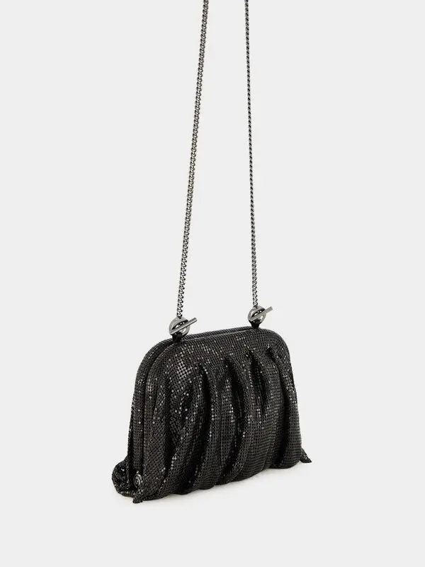 Benedetta Bruzziches Venus La Petite Pluto Crystal Clutch - Black