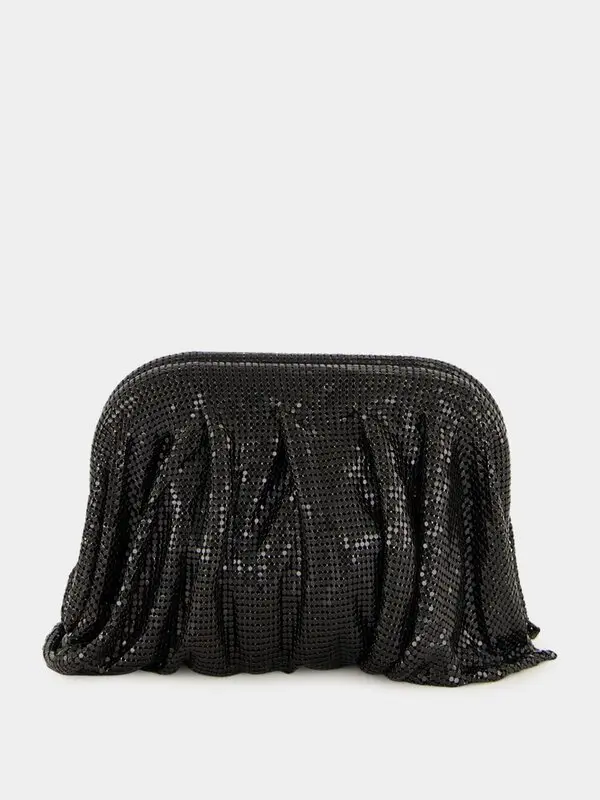 Benedetta Bruzziches Venus La Petite Pluto Crystal Clutch - Black