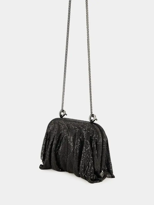 Benedetta Bruzziches Venus La Petite Pluto Crystal Clutch - Black