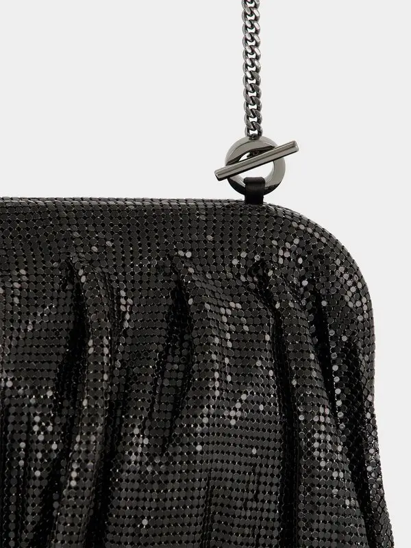 Benedetta Bruzziches Venus La Petite Pluto Crystal Clutch - Black