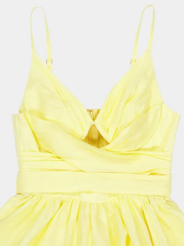 Zimmermann Awaken Linen Midi Dress - Yellow