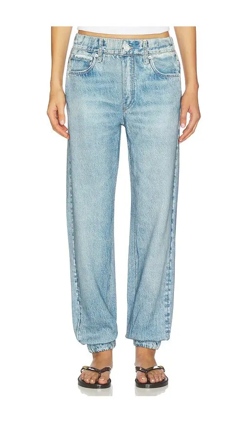Rag & Bone Terry Jogger Pants With Denim Print