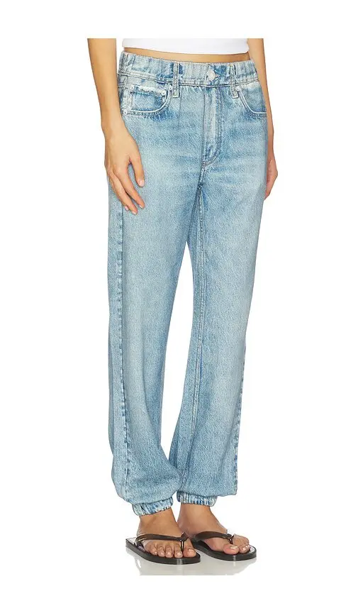 Rag & Bone Terry Jogger Pants With Denim Print