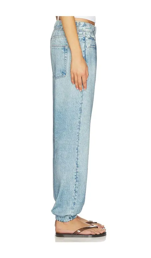 Rag & Bone Terry Jogger Pants With Denim Print