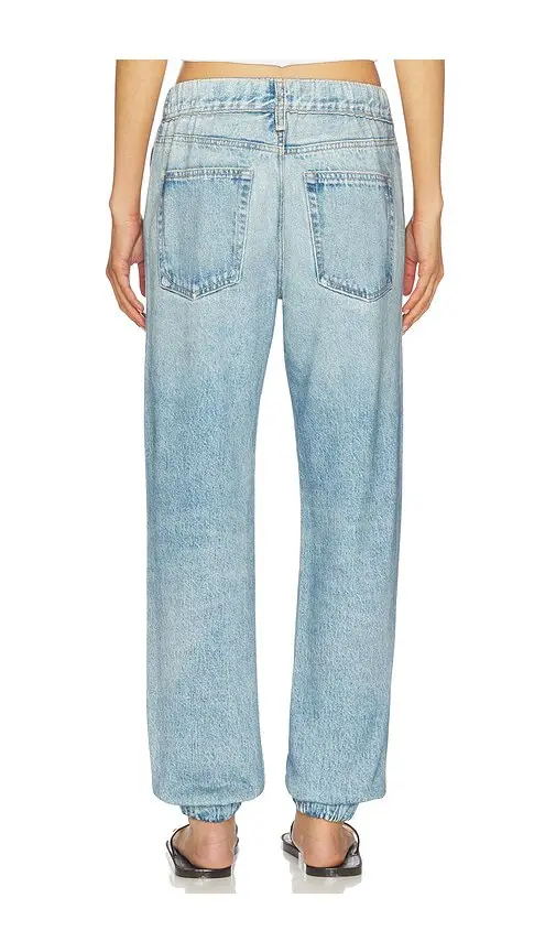 Rag & Bone Terry Jogger Pants With Denim Print