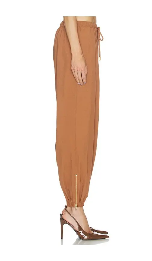 L'Agence Mariko Zipper Jogger - Fawn
