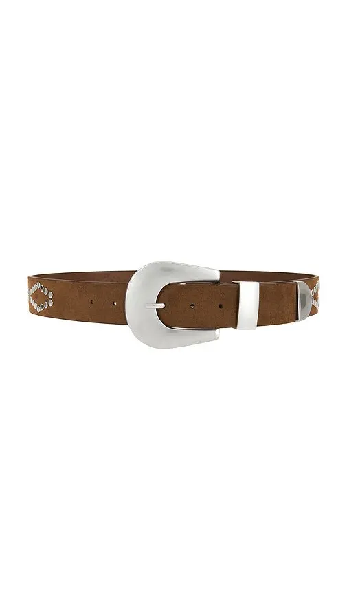8 Other Reasons Belt With Silver-tone Rivet Detail - Brown