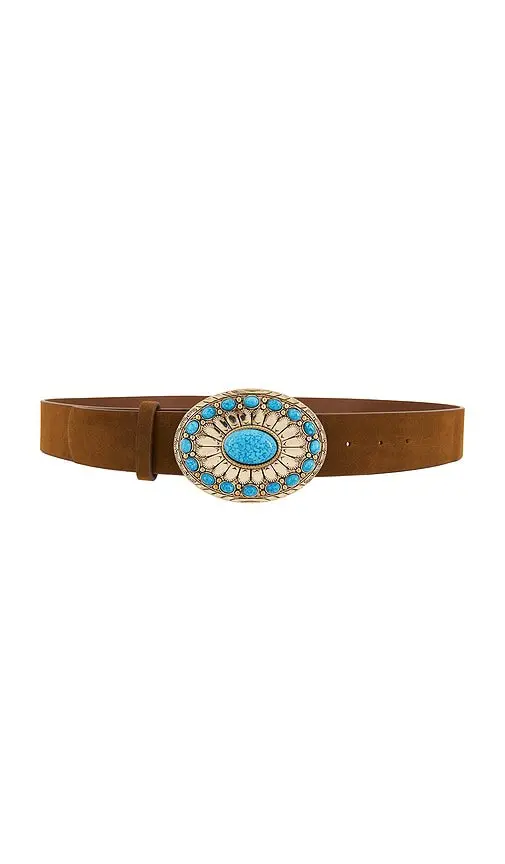 8 Other Reasons Belt With Silver-tone Rivet Detail - Brown