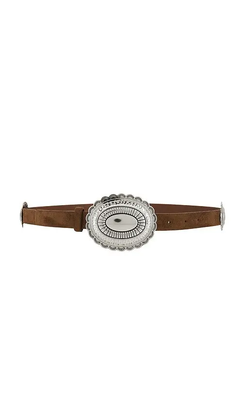 8 Other Reasons Belt With Silver-tone Rivet Detail - Brown