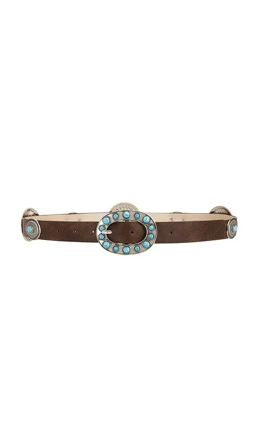 8 Other Reasons Belt With Silver-tone Rivet Detail - Brown