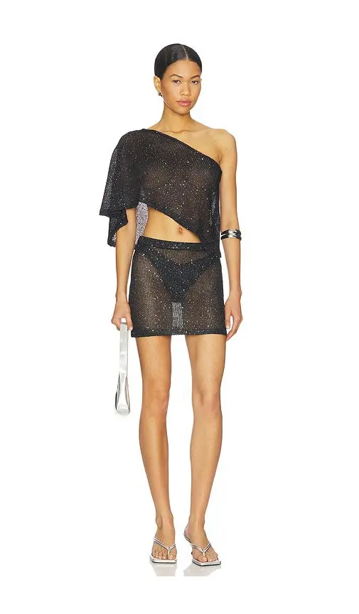 Superdown Charlena Skirt Set - Black