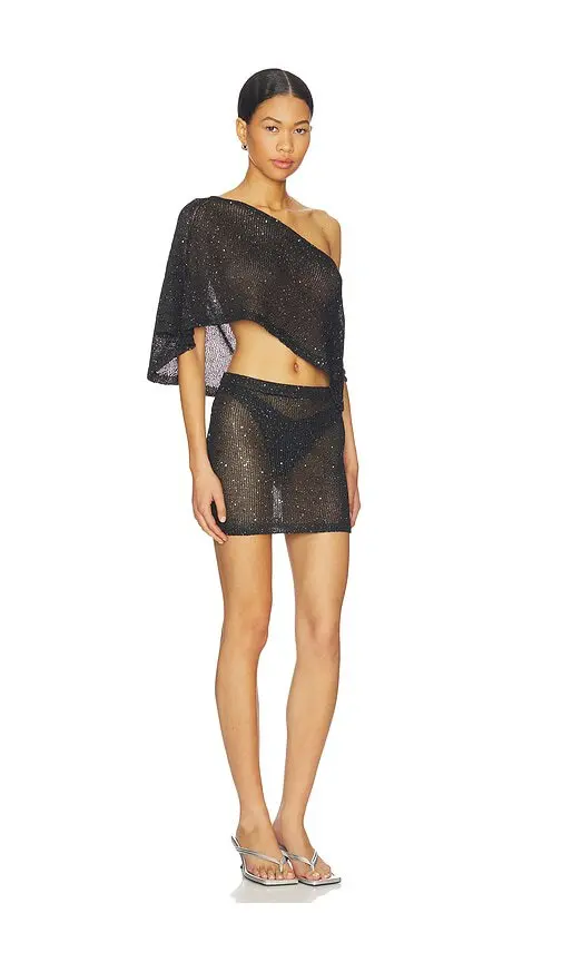 Superdown Charlena Skirt Set - Black