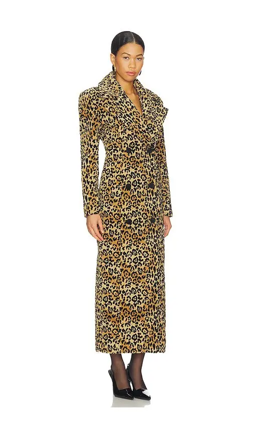 MARKGONG Jacquard Fitted-waist Coat