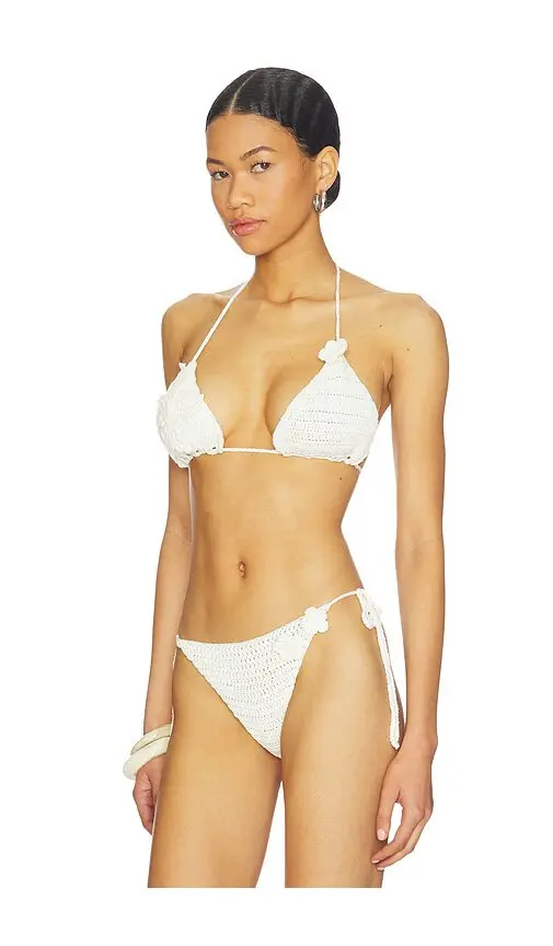 MORE TO COME Lakeisha Crochet Bikini Top