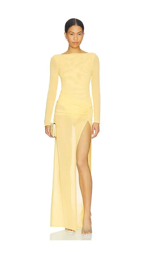 Nbd Amalya Maxi Dress - Yellow