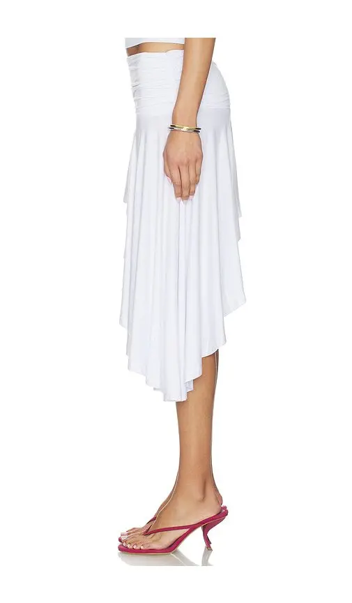 Superdown Asymmetrical Draped Skirt