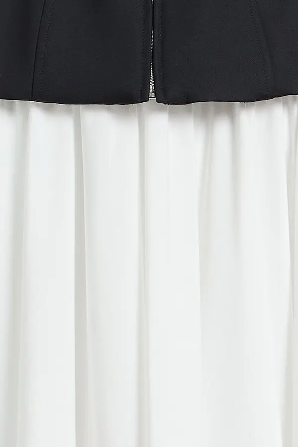 Simkhai Jolynn Jersey And Poplin Maxi Dress - Black