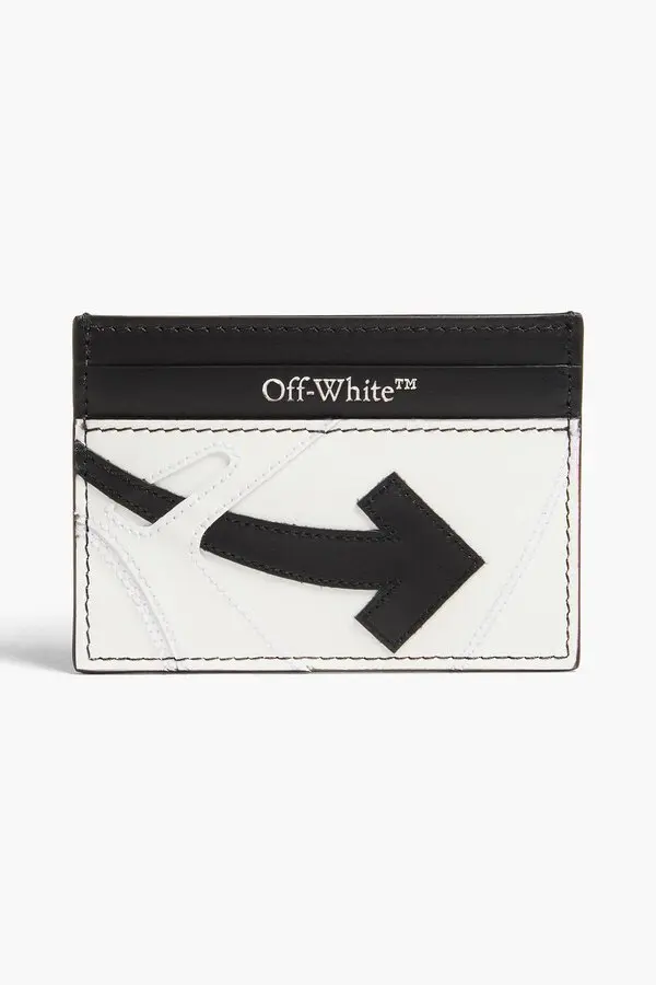 Off-White Out Of Office Twotone Leather Cardholder - Black