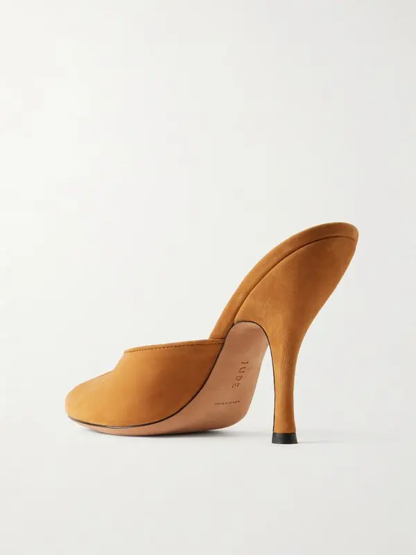 JUDE Date Suede Mules - Brown