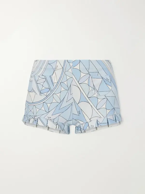 Emilio Pucci Printed Cotton-jersey Shorts
