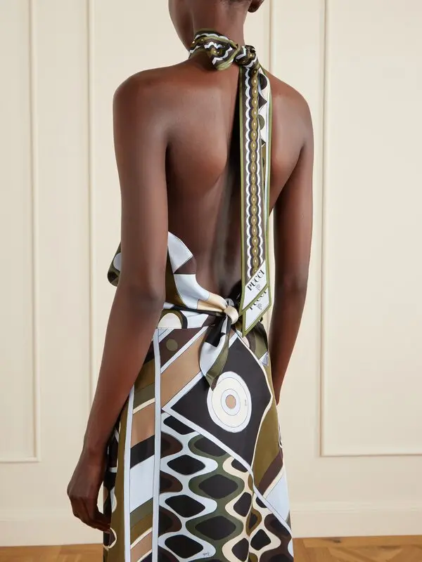Emilio Pucci Printed Silk-twill Top