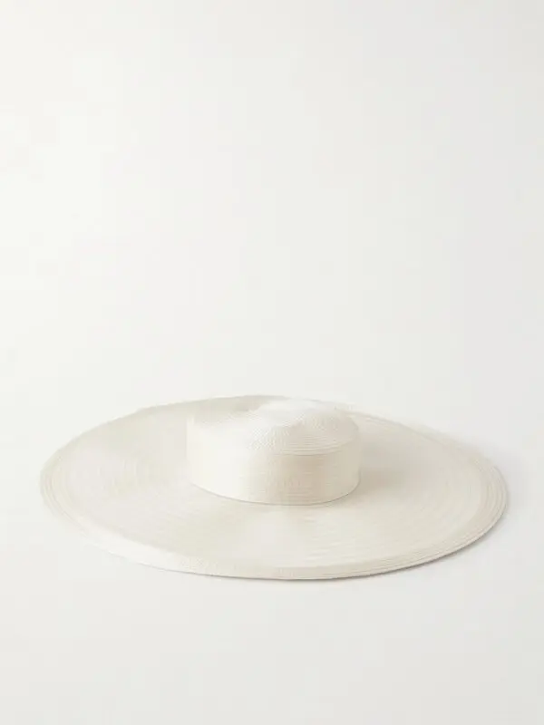 GIGI BURRIS MILLINERY Walton Boater Sunhat - Neutrals