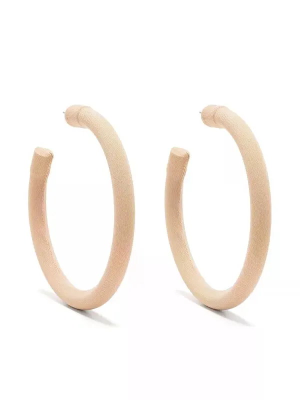 MAISON MARGIELA Large Hoop Earrings - Neutrals