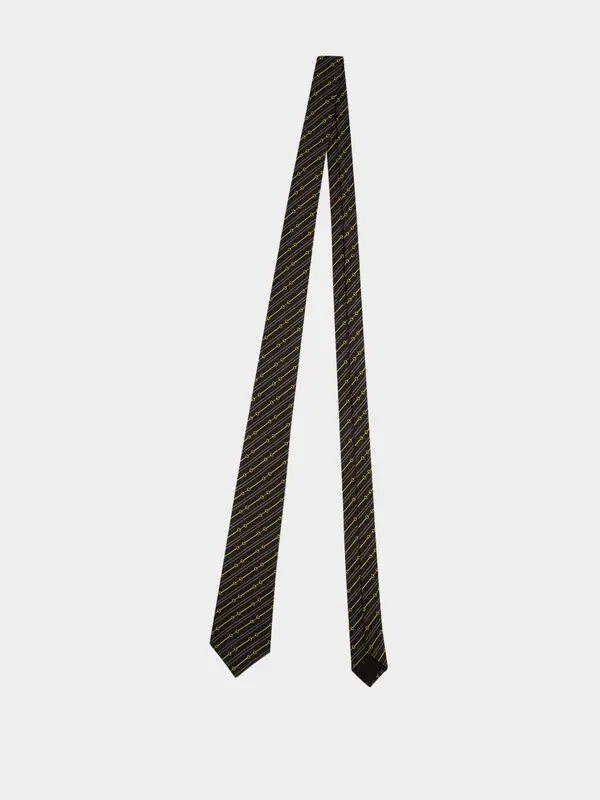 Gucci Horsebit Jacquard Silk Neck Tie - Multicolour