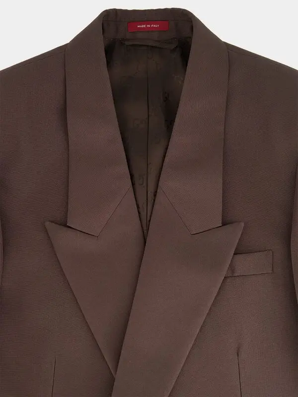 Gucci Double-breasted Panama Jacket - Brown