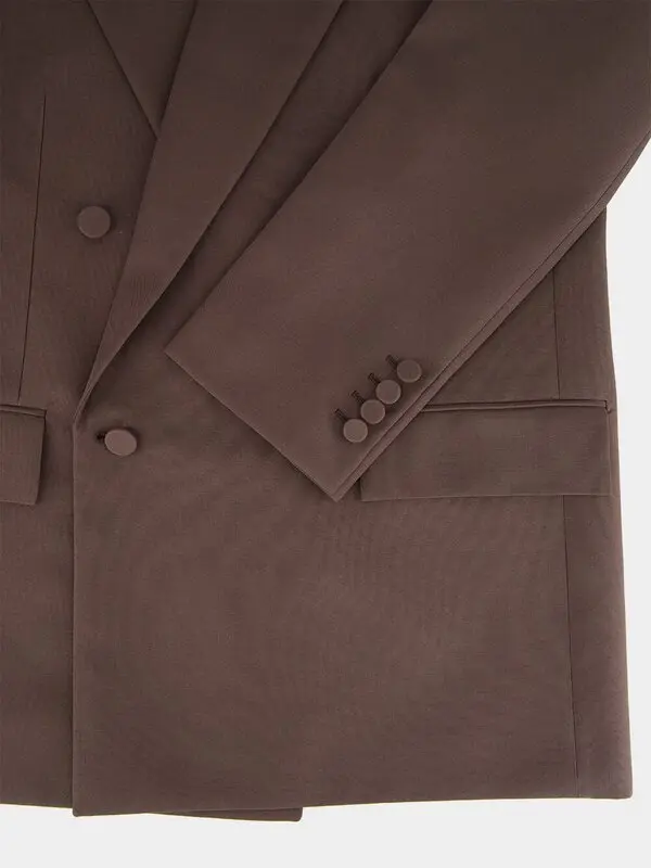 Gucci Double-breasted Panama Jacket - Brown