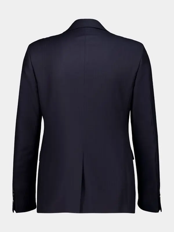 Prada Navy Wool-cashmere Slim Suit - Blue