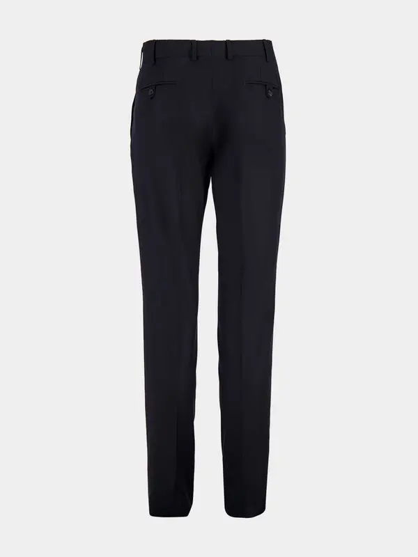 Prada Navy Wool-cashmere Slim Suit - Blue