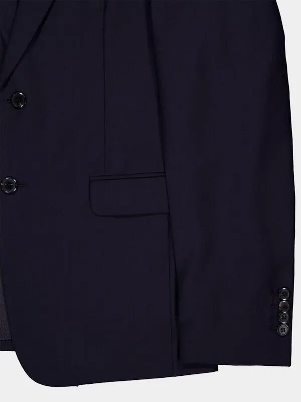 Prada Navy Wool-cashmere Slim Suit - Blue