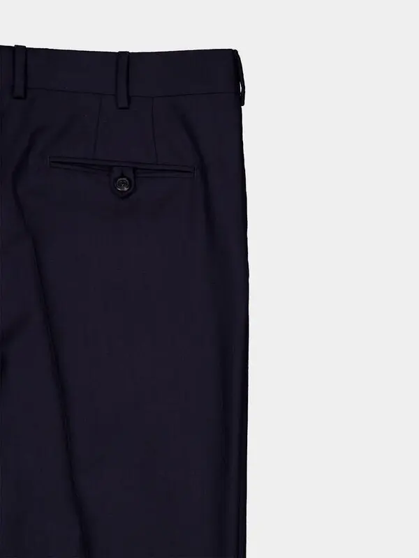 Prada Navy Wool-cashmere Slim Suit - Blue