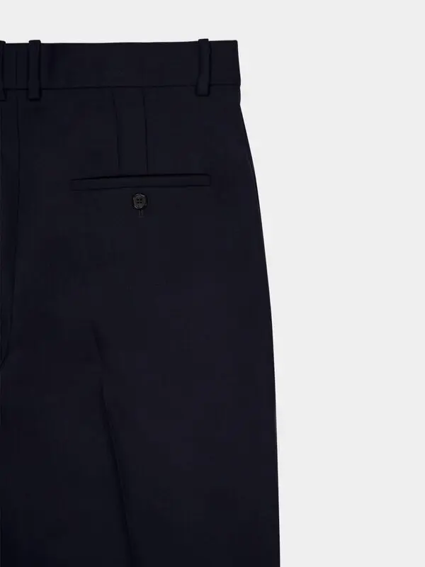 Saint Laurent High-rise Tailored Wool Pants - Blue