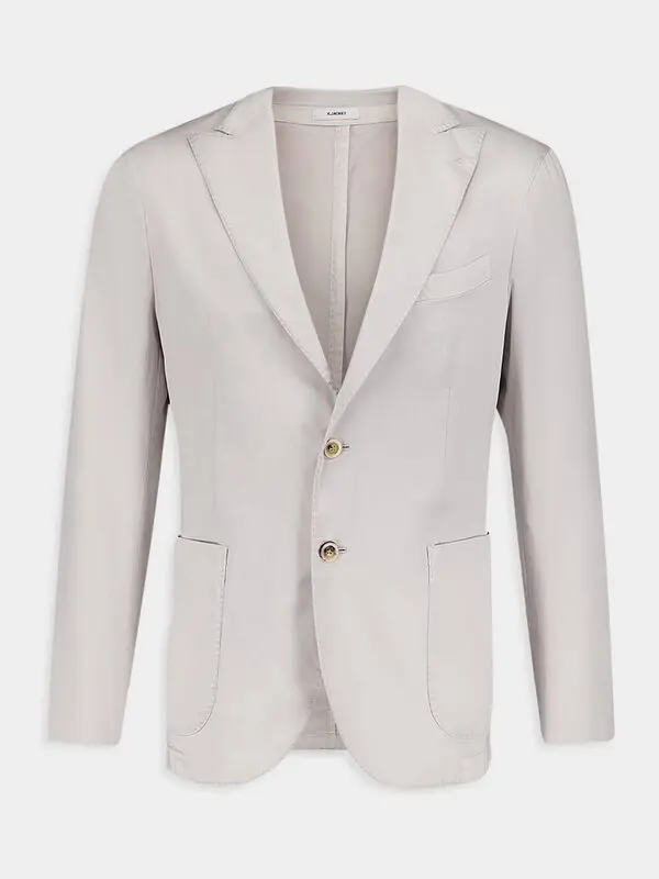 Boglioli Beige Cotton Suit - Grey