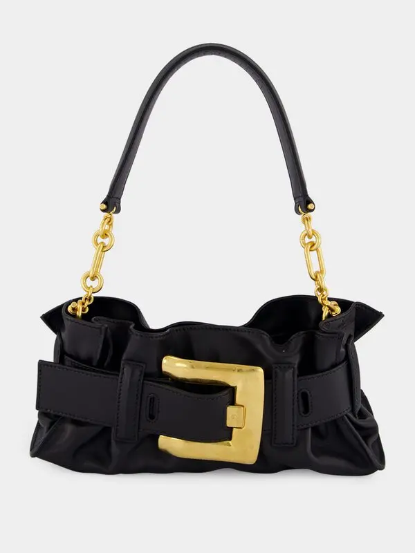 Balmain Mini Anthem Shoulder Bag - Black