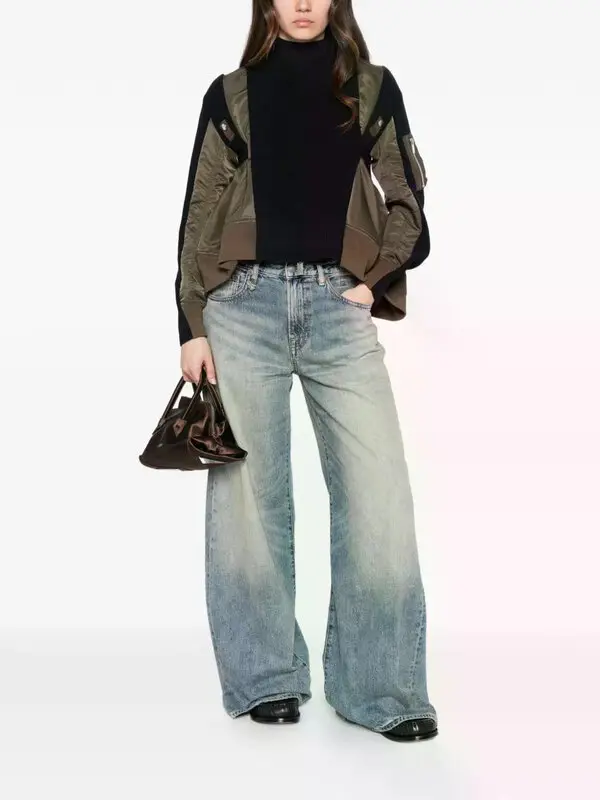 Sacai Paneled Zip-up Jacket
