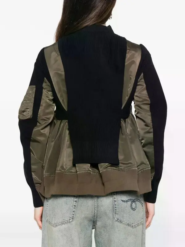 Sacai Paneled Zip-up Jacket