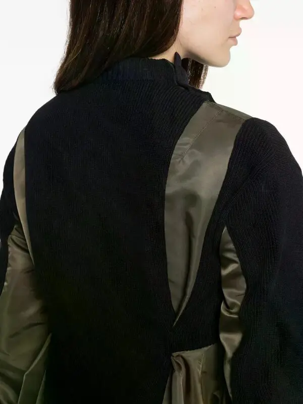 Sacai Paneled Zip-up Jacket