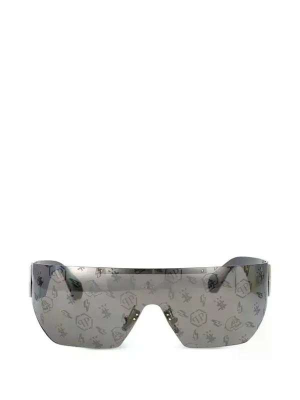 Philipp Plein Shield-frame Sunglasses - Black