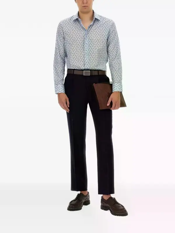 Etro Rome Paisley-print Shirt - Blue