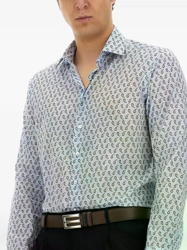 Etro Rome Paisley-print Shirt - Blue