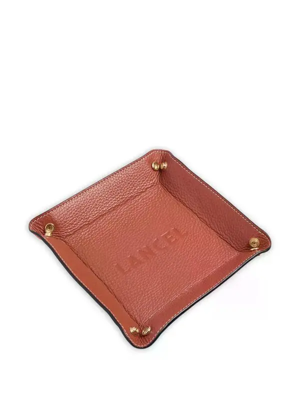 LANCEL Leather Valet Tray With Gold-tone Hardware