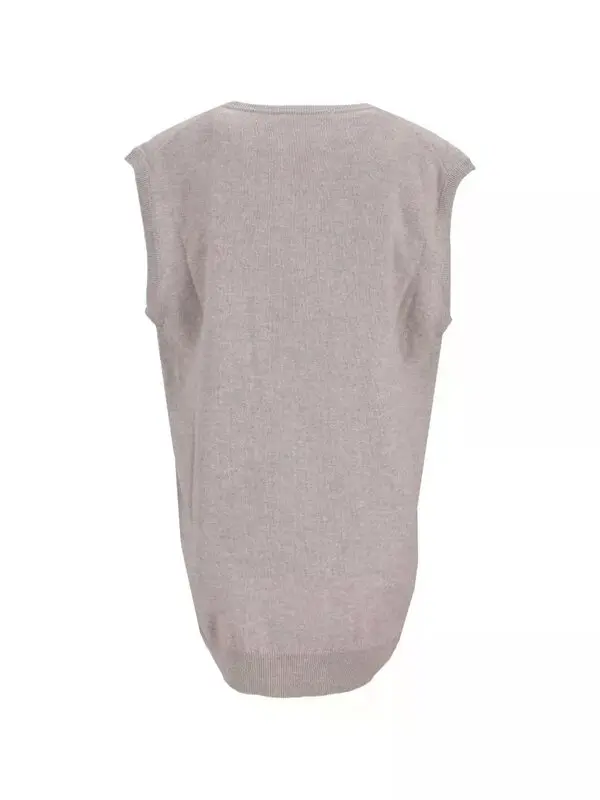 LA ROSE V-neck Knitwear - Grey