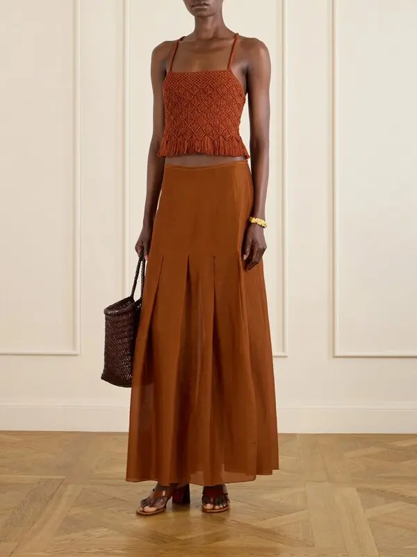 Escvdo Lauri Cotton Maxi Skirt