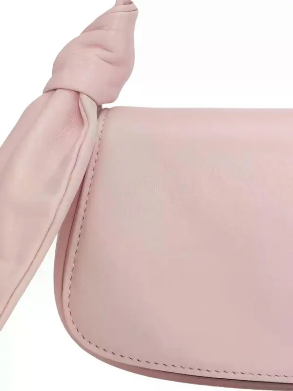 ROTATE BY BIRGER CHRISTENSEN Scarf Knot-detail Leather Bag - Pink