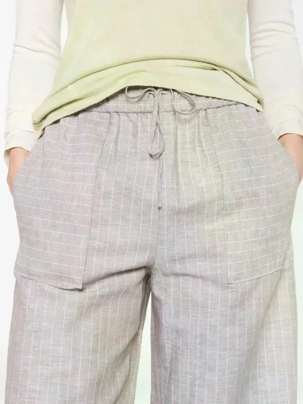 Max Mara Striped Palazzo Pants