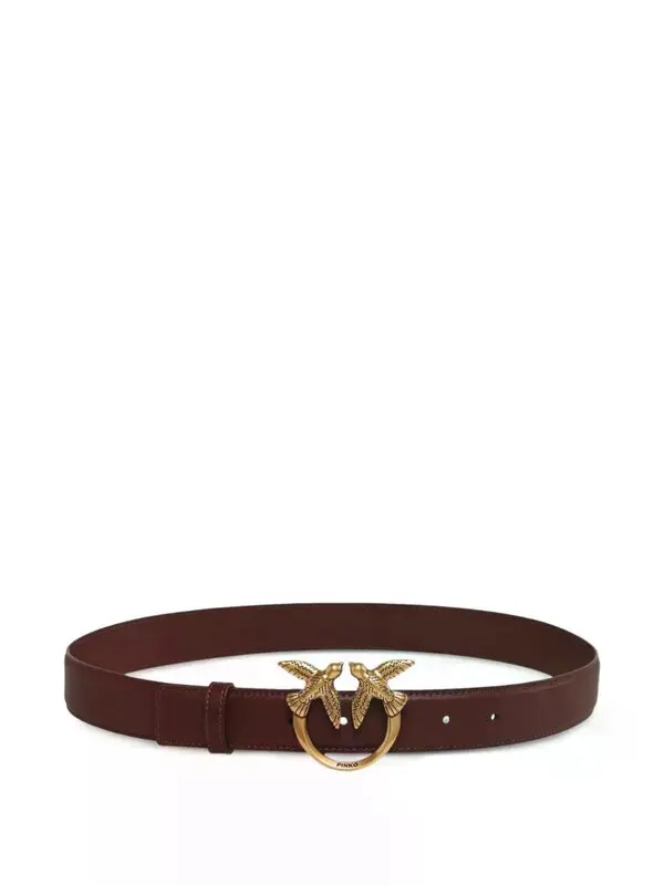 Pinko Logo Buckle Belt - Brown