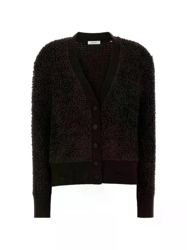 FERRAGAMO Boucle Cardigan - Brown